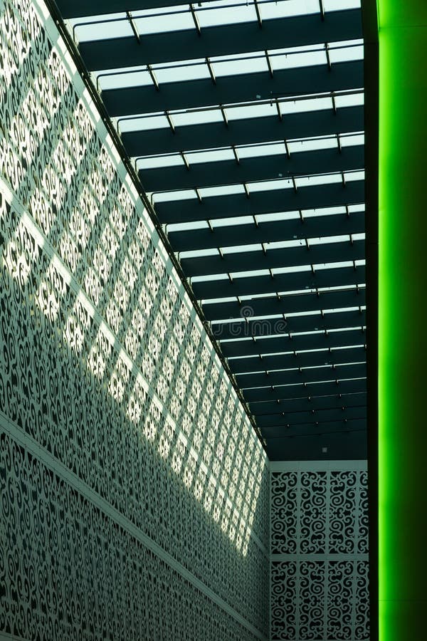 Lines and Pattern in Architecture with Glass and Steel. Stock Photo ...