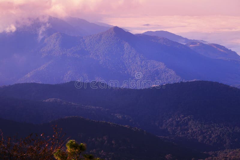 The Lines and Pattern Mountains of Rain Forest a Space Nature ...