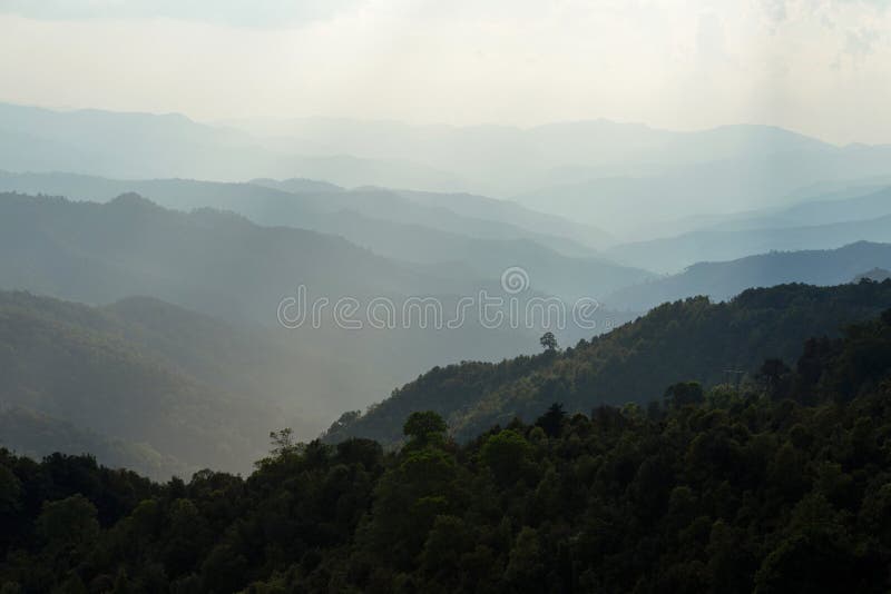 The Lines and Pattern Mountains of Rain Forest a Space Nature ...
