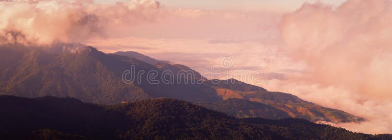The Lines and Pattern Mountains of Rain Forest a Space Nature ...