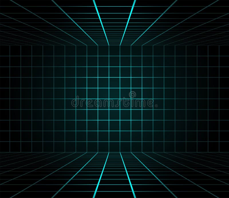 Lines Perspective Room Illustration Stock Vector - Illustration of ...