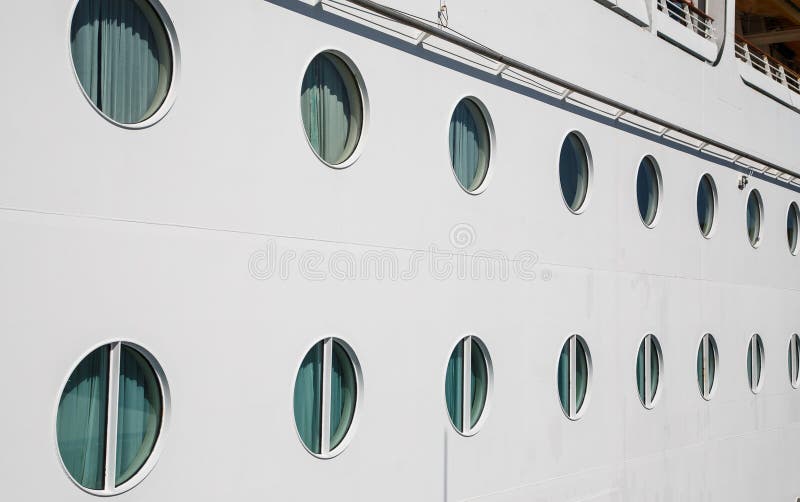 White Bulkhead on a Cruise Ship Stock Image - Image of cruise, naval ...