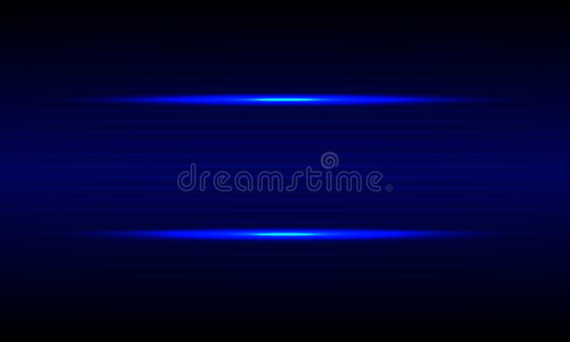 Lines Scan Digital on a Blue Abstract Background. Glowing Light ...