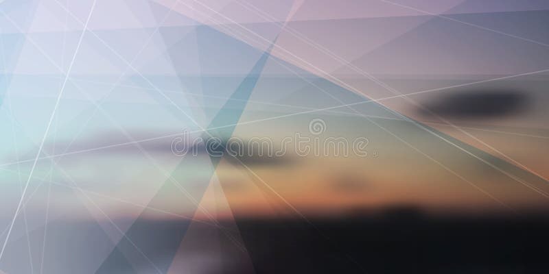 Translucent Geometric Fox Line Drawing on White Background Stock ...