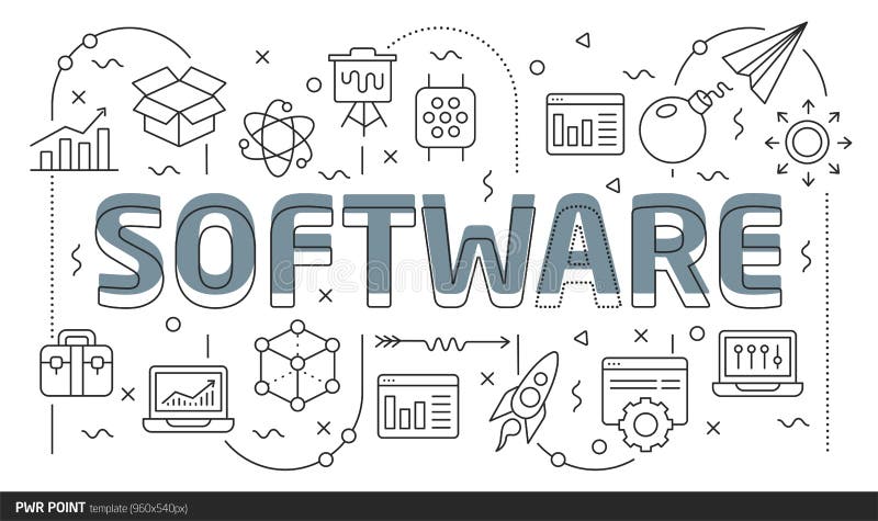Lines Template Illustration Software Stock Vector - Illustration of ...