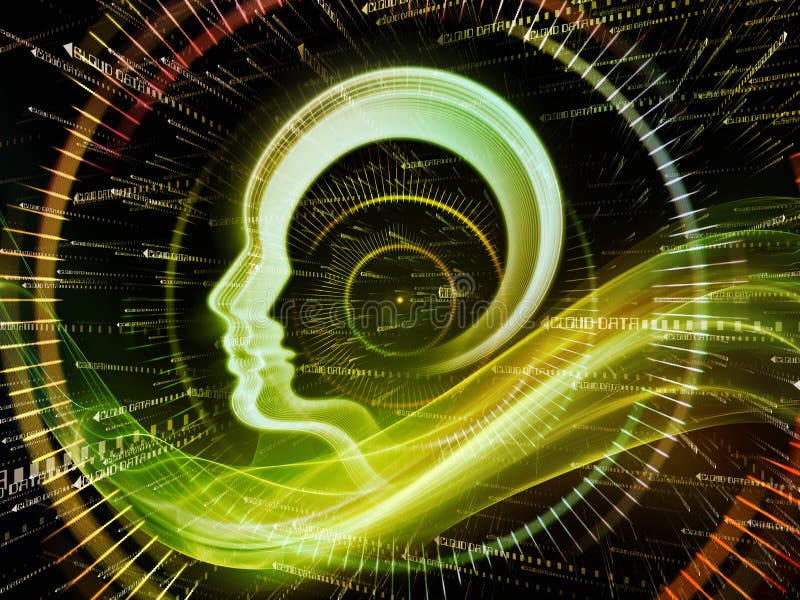 Lines of Thought stock illustration. Illustration of consciousness ...