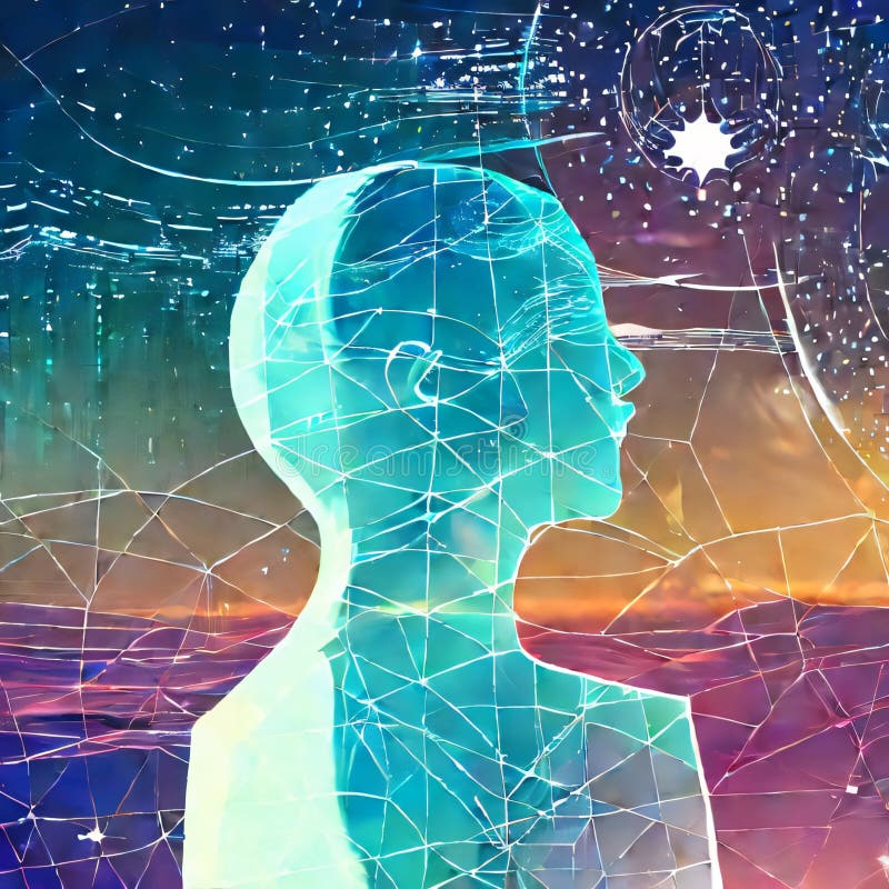 Lines and Transparent Figures. AI Stock Photo - Image of figures ...