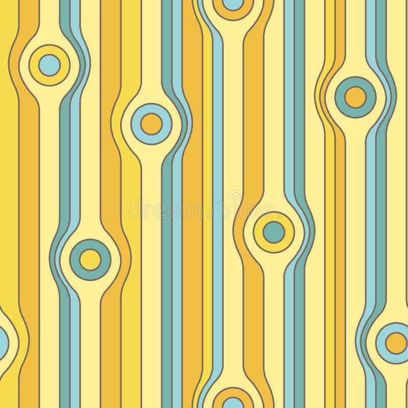 Lines wraps around circles stock vector. Illustration of seamless ...