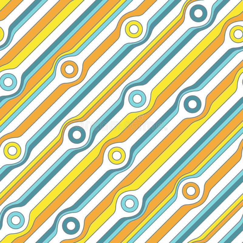 Lines wraps around circles stock vector. Illustration of orange - 74207040