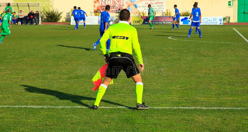 Linesman editorial stock photo. Image of football, grass - 34841118
