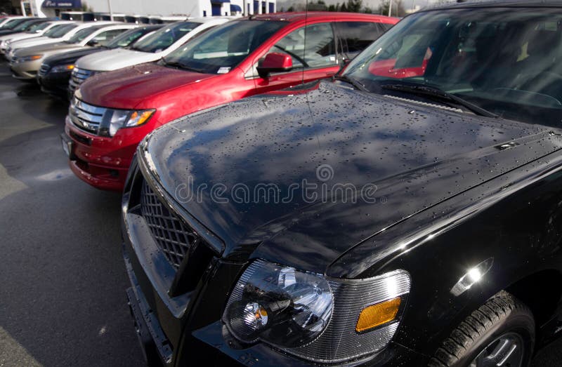 Lineup of automobiles stock photo. Image of crossover - 13149300
