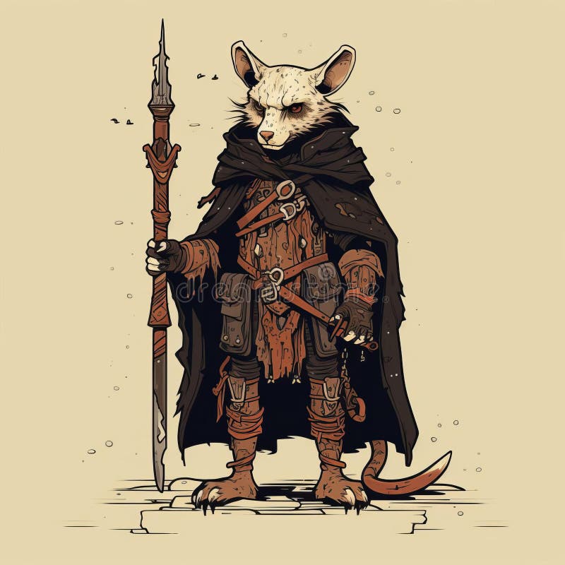 Medievalist Anthropomorphic Character Design in Mike Mignola Style ...