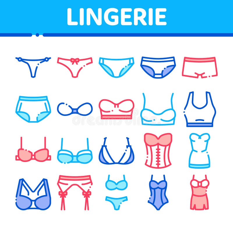 Panties Collection Stock Vector Illustration Of Icon 123969928