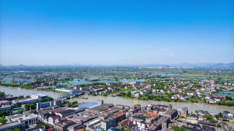 Linghu Time-lapse Aerial Photography Drone Stock Video - Video of ...