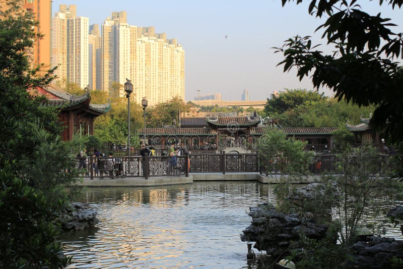 A Lingnan Garden Impression Park, Hong Kong 27 Oct 2013 Editorial Image ...