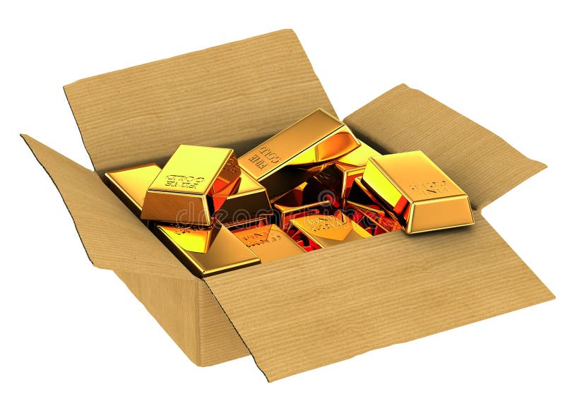 Lingots d'or illustration stock. Illustration du dimensionnel - 12981144