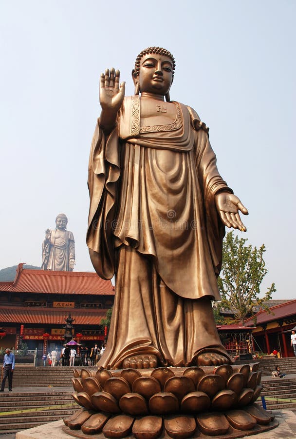 Lingshan buddha foto de stock editorial. Imagem de budista - 31505628