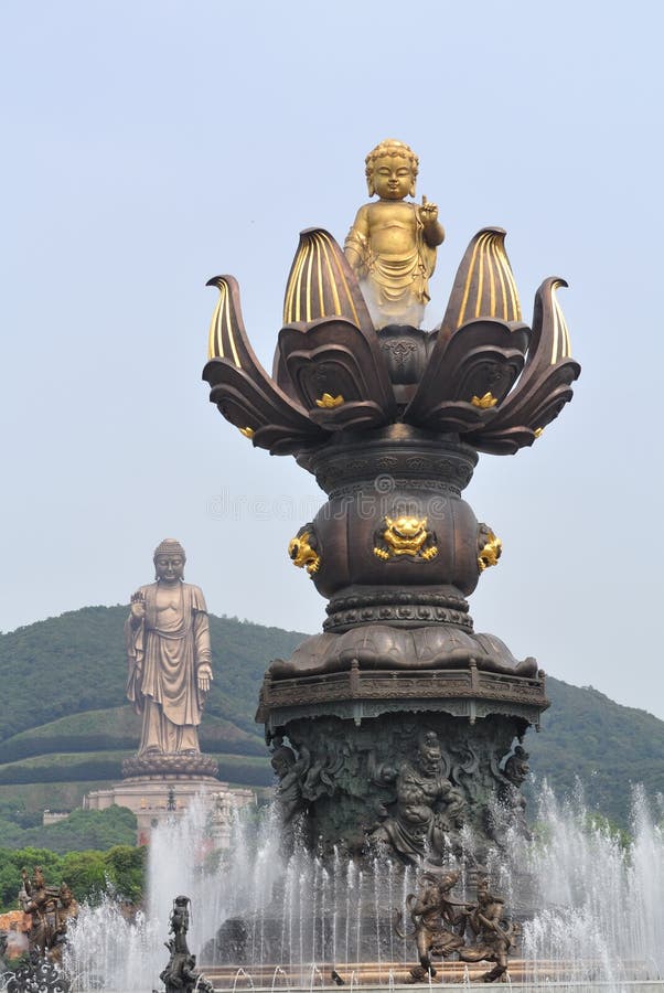Lingshan Grand Buddha stock image. Image of faith, monument - 26732681