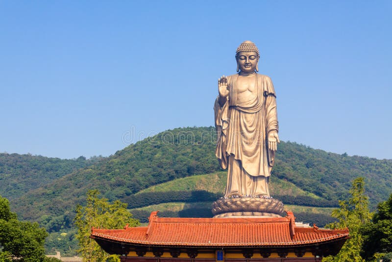Lingshan grand Buddha stock photo. Image of view, travel - 27737566