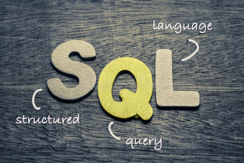 Linguaggio D'interrogazione Strutturato Di SQL Immagine Stock ...