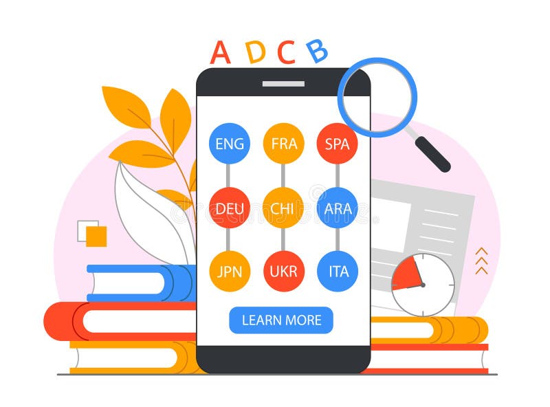 Linguistics Infographics Concept Stock Illustration - Illustration of ...