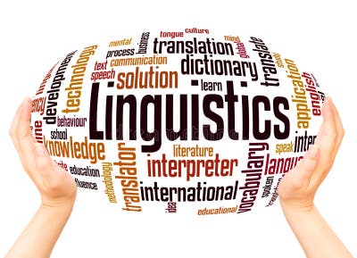 Linguistics Word Cloud Hand Sphere Concept Stock Illustration ...