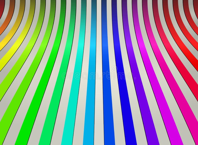 Linha colorida da curva ilustração stock. Ilustração de brilhante ...