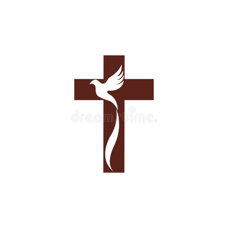 Linha Cristã Projeto Da Igreja Do Logotipo Da Arte Símbolos Cristãos
