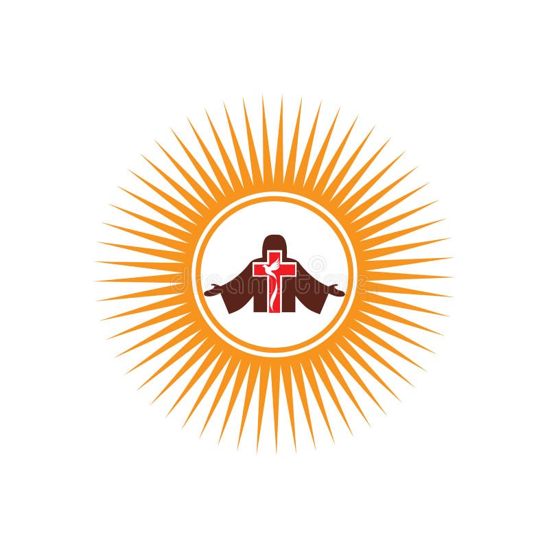 Linha Cristã Projeto Da Igreja Do Logotipo Da Arte Símbolos Cristãos
