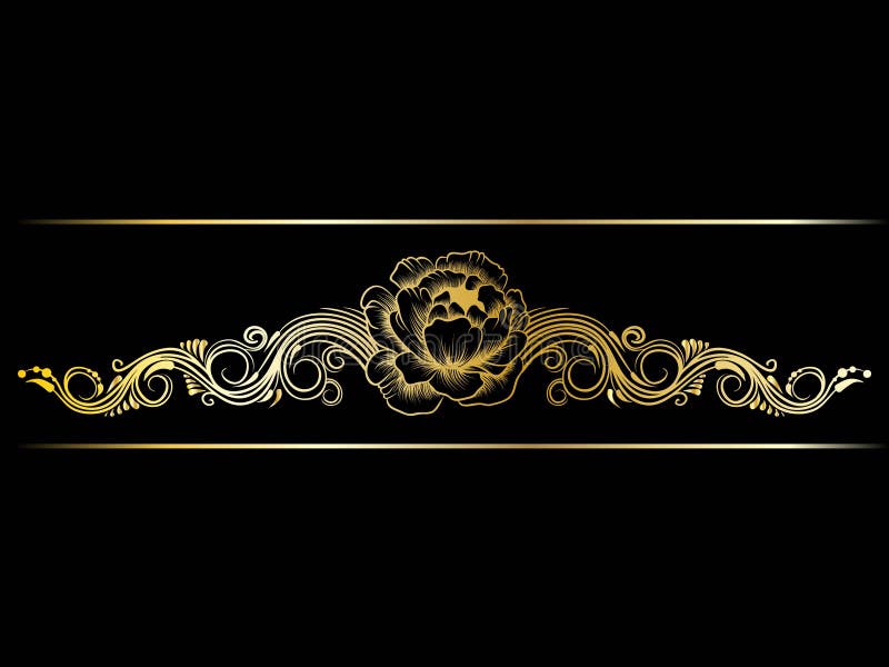 Linha Indiana Beira Do Ouro Da Arte Ilustração do Vetor - Ilustração de ...