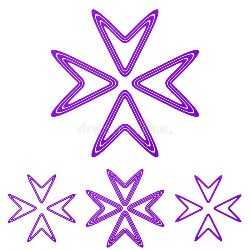 Linha Roxa Um Grupo Do Projeto Do Logotipo Ilustração do Vetor ...