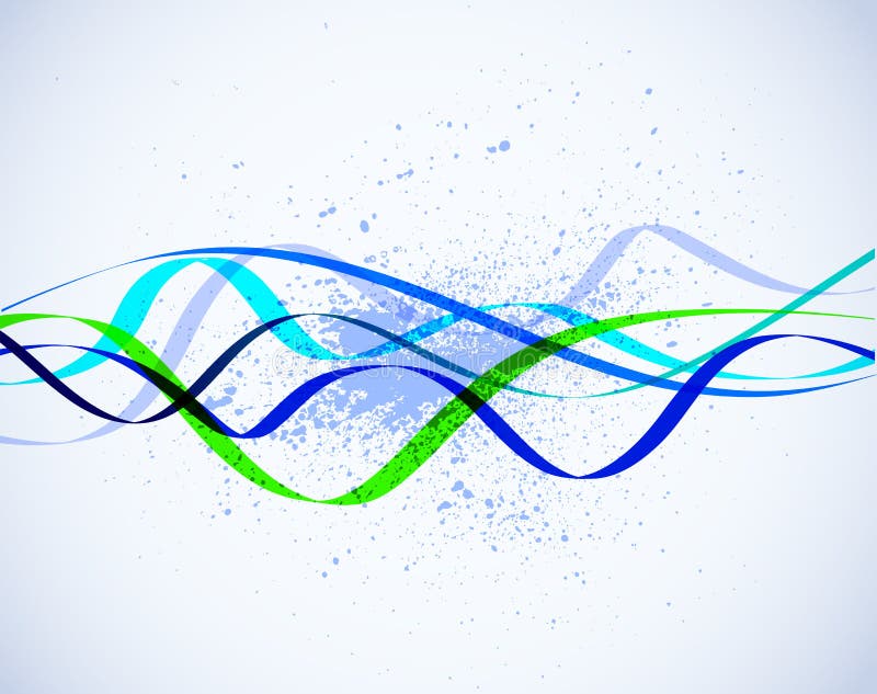 Linhas Azuis Do Vetor Abstrato Ilustração do Vetor - Ilustração de ...