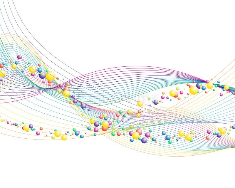 Linhas coloridas ilustração do vetor. Ilustração de céus - 11111287