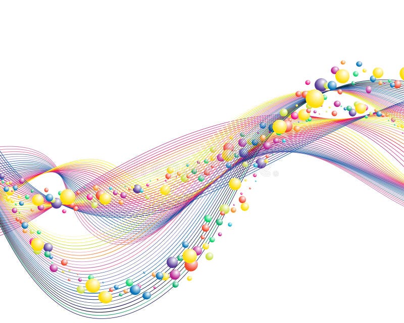 Linhas coloridas ilustração do vetor. Ilustração de fluxos - 11408105