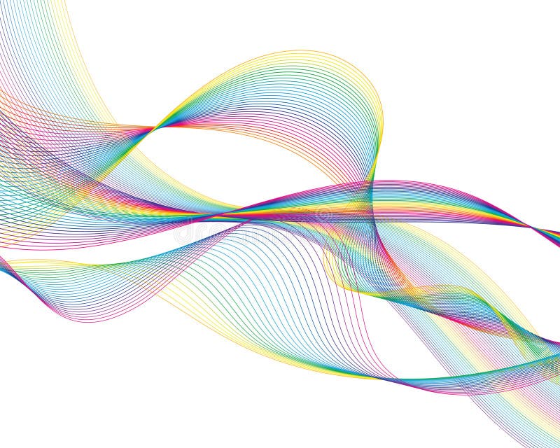 Linhas coloridas ilustração do vetor. Ilustração de energia - 9853032