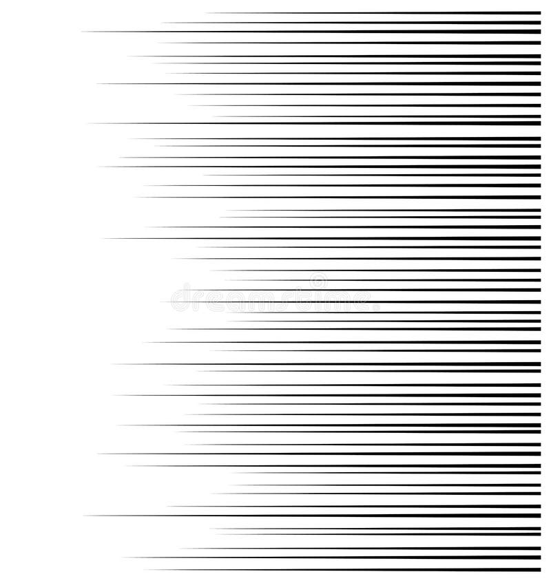 Linhas Da Velocidade Do Movimento Horizontal Para A Banda Desenhada