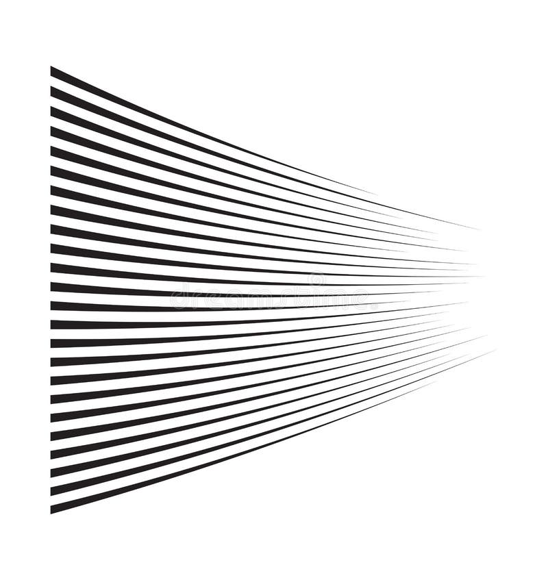 Linhas Da Velocidade Do Movimento Horizontal Para A Banda Desenhada