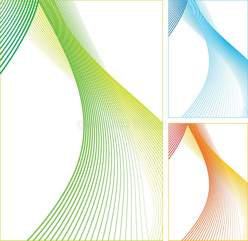 Linhas de cor abstratas. ilustração do vetor. Ilustração de vermelho ...