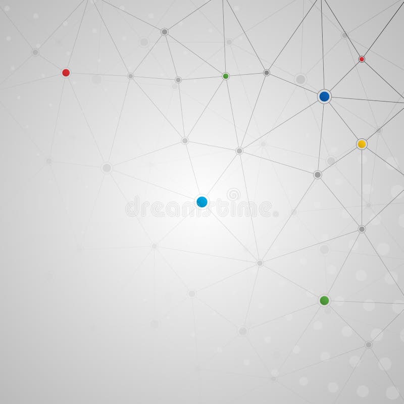 Linhas E Fundo Conectados Dos Pontos Ilustração do Vetor - Ilustração ...