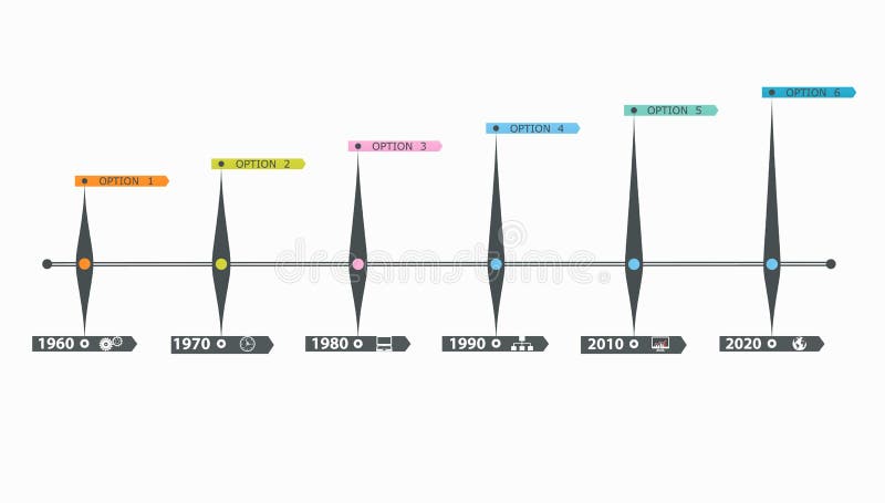 Linia Czasu, Infographics Szablon Z Stepwise Stru Ilustracja Wektor ...