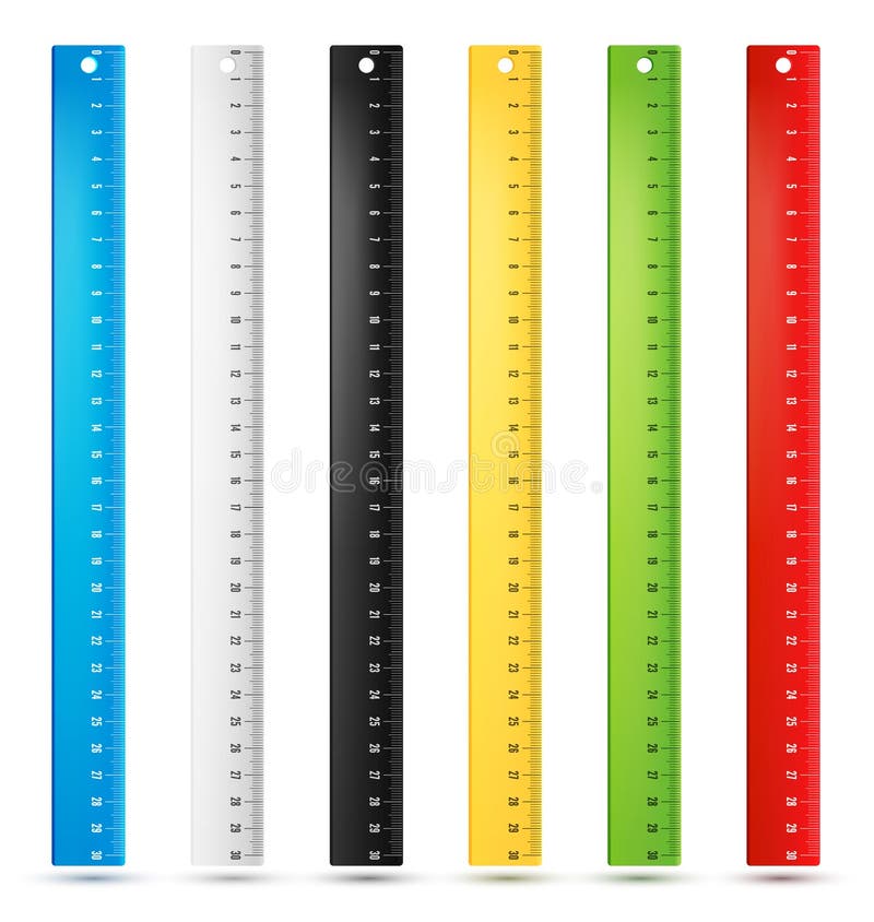 Linjaler i cm vektor illustrationer. Illustration av millimeter - 39320141