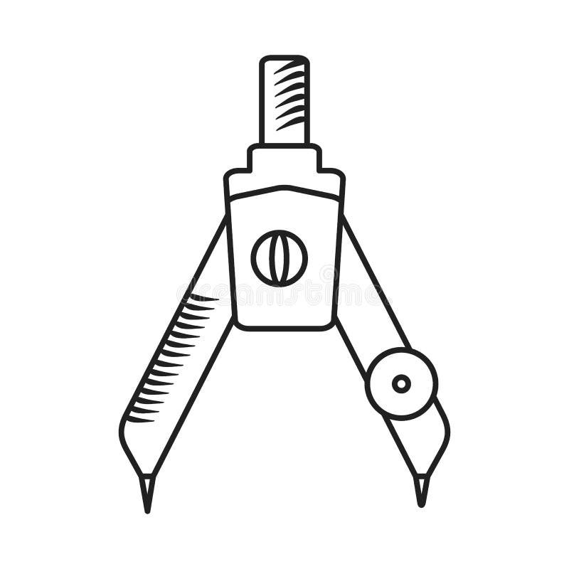 Linjer par av passare vektor illustrationer. Illustration av stil ...