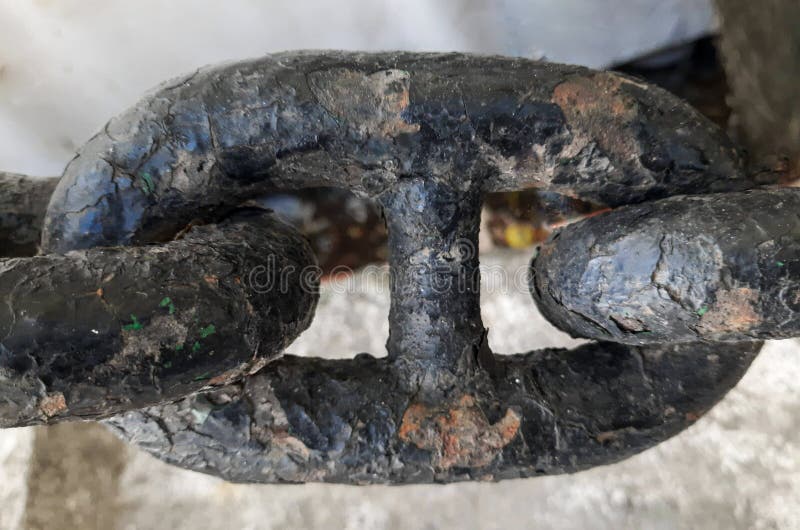 Link of anchor chain stock image. Image of chain, metal - 342549671