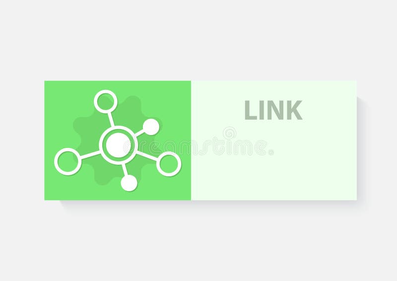 Link banner template card stock vector. Illustration of paper - 116725851