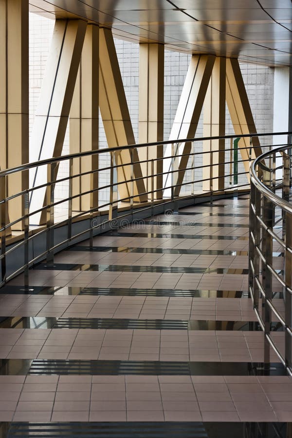 Link Bridge between Two Buildings Stock Photo - Image of glass, build ...