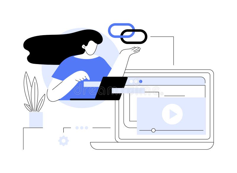 Link Building Abstract Concept Vector Illustration. Stock Vector ...