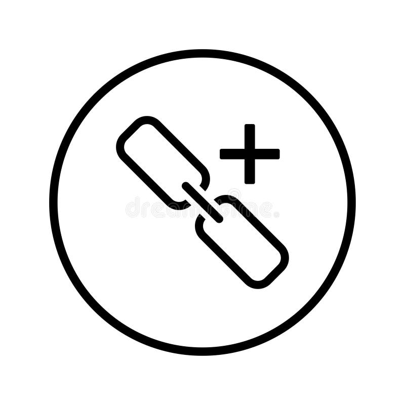 Link Building icon stock illustration. Illustration of type - 273348998