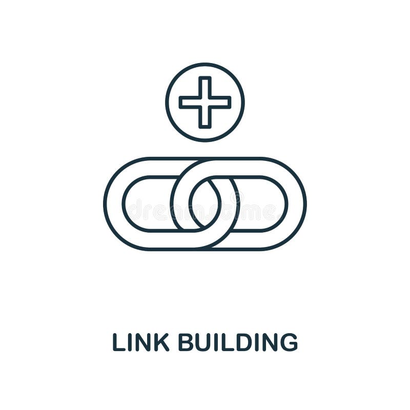 Link Building Icon. Simple Element from Web Development Icons ...