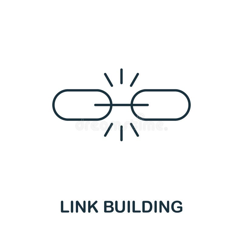 Link Building Vector Icon Symbol. Creative Sign from Seo and ...
