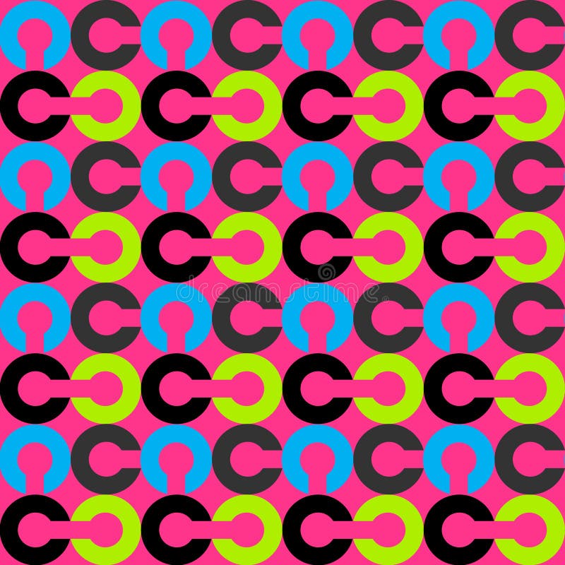 Link Chain Block Seamless Pattern Stock Vector - Illustration of vector ...